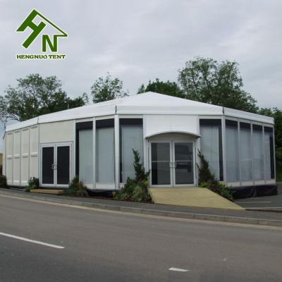 China Multi Sided Outdoor Hexagon Shaped Tent Heavy Duty Aluminum Structure for sale