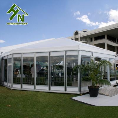 China Aluminum Structure Luxury Hexagon Marquee Tent Wedding Party Catering for sale