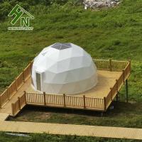 China Hot-Dip Galvanized Steel Geodesic Dome Tents Glamping Tent With Insulation for sale