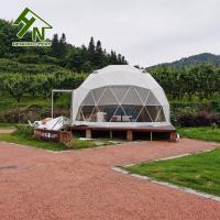 China Hot-Dip Galvanized Steel Geodesic Dome Tents Glamping Tent With Insulation for sale