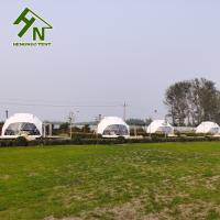 China Waterproof Geodesic Dome Tent With Solar Fan Outdoor Living Glamping for sale