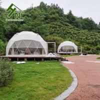 China Waterproof Geodesic Dome Tent With Solar Fan Outdoor Living Glamping for sale
