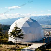 China Waterproof Clear Window Geodesic Dome Tent Camping Zipper Door for sale