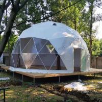 China UV Resistant Luxury Geodesic Dome Tent Prefabricated Camping House for sale