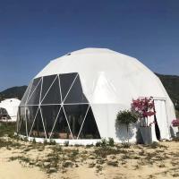 China 15m Half Sphere Geodesic Big Dome Tent Large Bay Clear Window Yurt for sale
