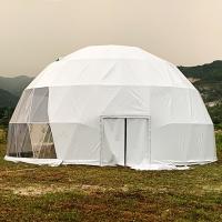 China 15m Half Sphere Geodesic Big Dome Tent Large Bay Clear Window Yurt for sale