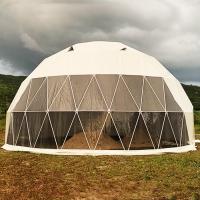 China 15m Half Sphere Geodesic Big Dome Tent Large Bay Clear Window Yurt for sale