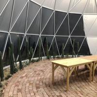 China 15m Half Sphere Geodesic Big Dome Tent Large Bay Clear Window Yurt for sale