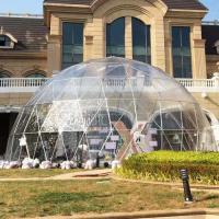 China Transparent 15m Geodeic Half Big Dome Tent Outdoor Trade Show Exhibition Events for sale