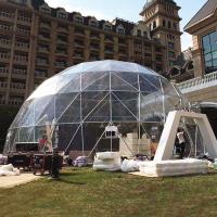 China Transparent 15m Geodeic Half Big Dome Tent Outdoor Trade Show Exhibition Events for sale