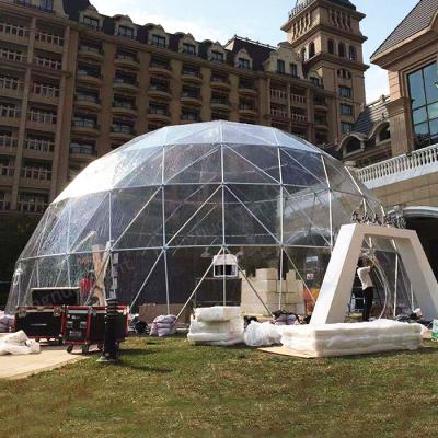 China Transparent 15m Geodeic Half Big Dome Tent Outdoor Trade Show Exhibition Events for sale
