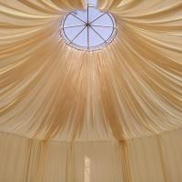 China 4m To 50m Diameter Clear PVC Fabric Big Dome Tent With Ceiling For Restaurant for sale