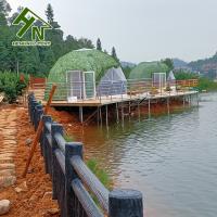 China Soundproof Outdoor Party Camping Geodesic Dome Tent With Transparent Window for sale