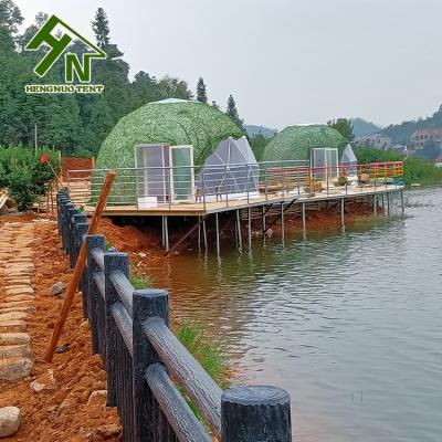 China 6m Diameter Waterproof Geo Dome Tent 4 Person Family Hotel Pop Up Igloo Tent for sale