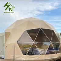 China Soundproof Outdoor Party Camping Geodesic Dome Tent With Transparent Window for sale