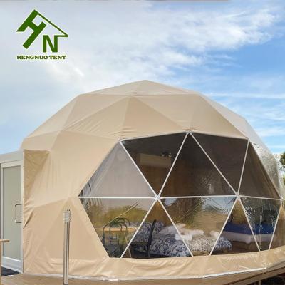 China Soundproof Outdoor Party Camping Geodesic Dome Tent With Transparent Window for sale
