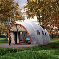 China 6x10m Cocoon Shape Outdoor Glamping Tent With Full Decoration for sale