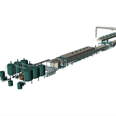 China Lc-2400 Full Automatic Continuous Foaming EPS Foam Block Machine EPS Polyurethane Mattress Foam Sponge Production Line for sale