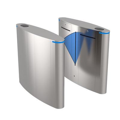 China Pedestrian Flap Gate Turnstile Barrier Auto Reset Dry Contact Input Signal for sale