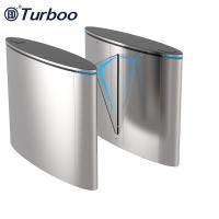 China Automatic Pedestrian Barrier Gate Acrylic Arm Security Turnstile With LED Light for sale