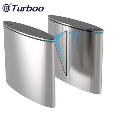 China Automatic Pedestrian Barrier Gate Acrylic Arm Security Turnstile With LED Light for sale
