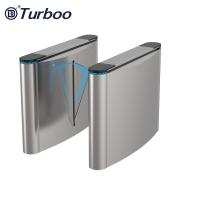 China Anti Pinch Optical Barrier Turnstiles Indoor Stainless Steel Turnstile With RFID Card for sale
