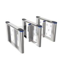 China High Security Swing Turnstile Barrier Fully Automatic Access Control With QR Code Reader for sale