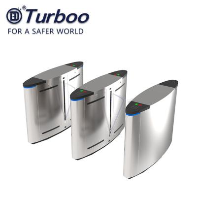 China Indoor Pedestrian Flap Barrier Gate Safety Security Face Terminal Recognition Turnstile for sale