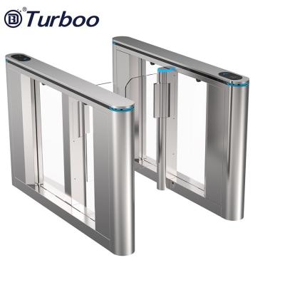 China Stainless Steel Speed Gate Turnstile Built-In Card Capture Reader Brushless Servo Motor for sale