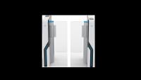 China Infrared Sensor Access Control Swing Gate Turnstile Narrow Cabinet Painting Indoor Installation for sale