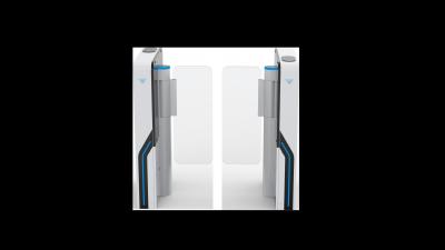 China Infrared Sensor Access Control Swing Gate Turnstile Narrow Cabinet Painting Indoor Installation for sale