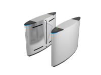 China Indoor Barrier Flap Pedestrian Barrier Gate Safety Security Face Recognition Turnstile Terminal for sale