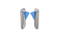 China Access Control Stainless Steel Flap Barrier Gate for Fast Passage in Office Building Area for sale