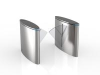 China Telescopic Acrylic Flap Barrier Turnstile Gate Access Control Systems With Elegant Design for sale