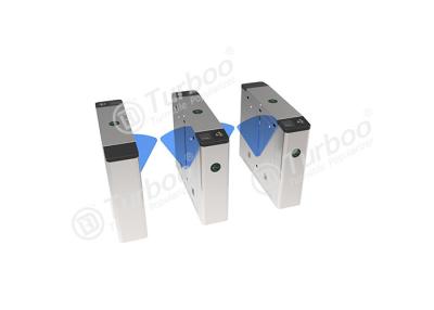 China 24V RFID/QR Code Sensor Pedestrian Flap Barrier Gate for Community Entrance Control for sale