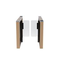 China Slim Durable Office Aluminum Alloy Snap-joint Security Gate Protection With Acrylic / Tempered Glass Arm for sale