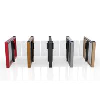 China Slim Durable Office Aluminum Alloy Snap-joint Security Gate Protection With Acrylic / Tempered Glass Arm for sale