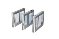 China Integrated Design Swing Turnstiles Gate Stainless Steel Office Security Gates for sale