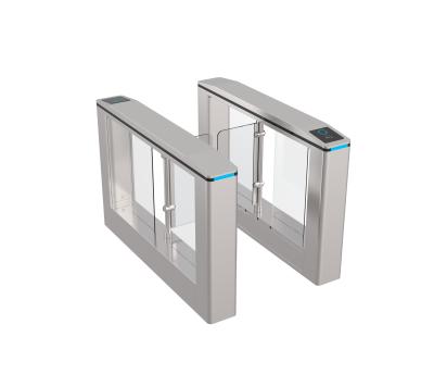 China Smart QR Code Security Access Control Turnstile Gate Swing Turnstile Gate for Self Supermarket and GYM for sale