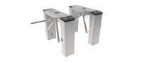 China 304 Stainless Steel Semi Auto Tripod Turnstile With Card Reading And QR Code Scanner for sale