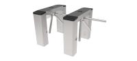 China 304 Stainless Steel Semi Auto Tripod Turnstile With Card Reading And QR Code Scanner for sale