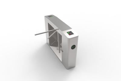 China Pedestrian Waist Height Access Control Turnstile Barrier Stainless Steel 1.5mm Thickness for sale