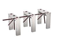 China Waist High Security Turnstile Gate Access Control RFID IC Card SUS304 AC100-240V for sale