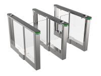 China Pedestrian Office Entrance Gate Optical Swing Gate Turnstiles With RFID Card Reader for sale