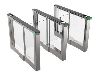 China Pedestrian Office Entrance Gate Optical Swing Gate Turnstiles With RFID Card Reader for sale