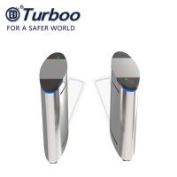China SUS304 Facial Recognition Flap Barrier Turnstile Half Height Barrier Gate 100-240V 35W for sale