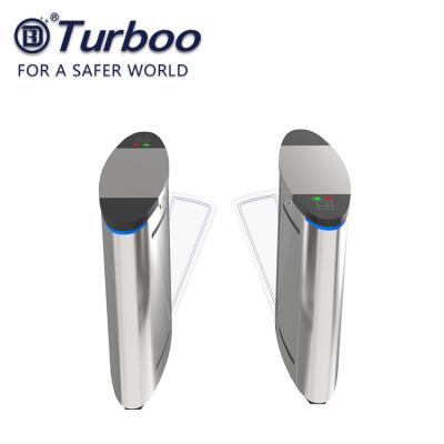 China SUS304 Facial Recognition Flap Barrier Turnstile Half Height Barrier Gate 100-240V 35W for sale