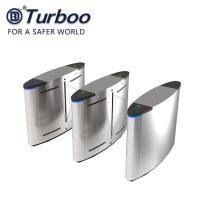 China SUS304 Facial Recognition RFID Reader Flap Barrier Turnstile / Half Height Barrier Gate for sale