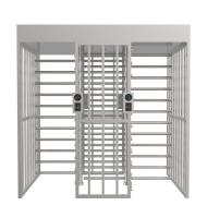 China Newly Design Stainless Steel 24V Dual Lanes Full Height Turnstile for sale