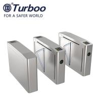 China Flap Pedestrian Barrier Gate Turnstile PC Arm Entrance Pass Control In Bus Station for sale